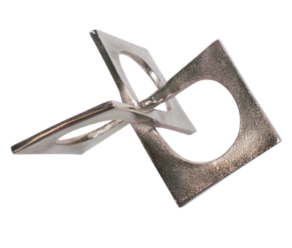 Metal Linked Square Decor – Theory Design Studio
