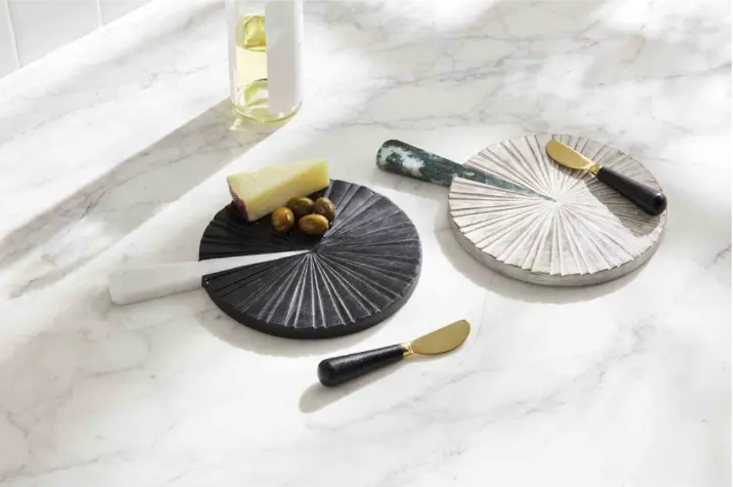 Round Marble Board Set - Natural – Theory Design Studio